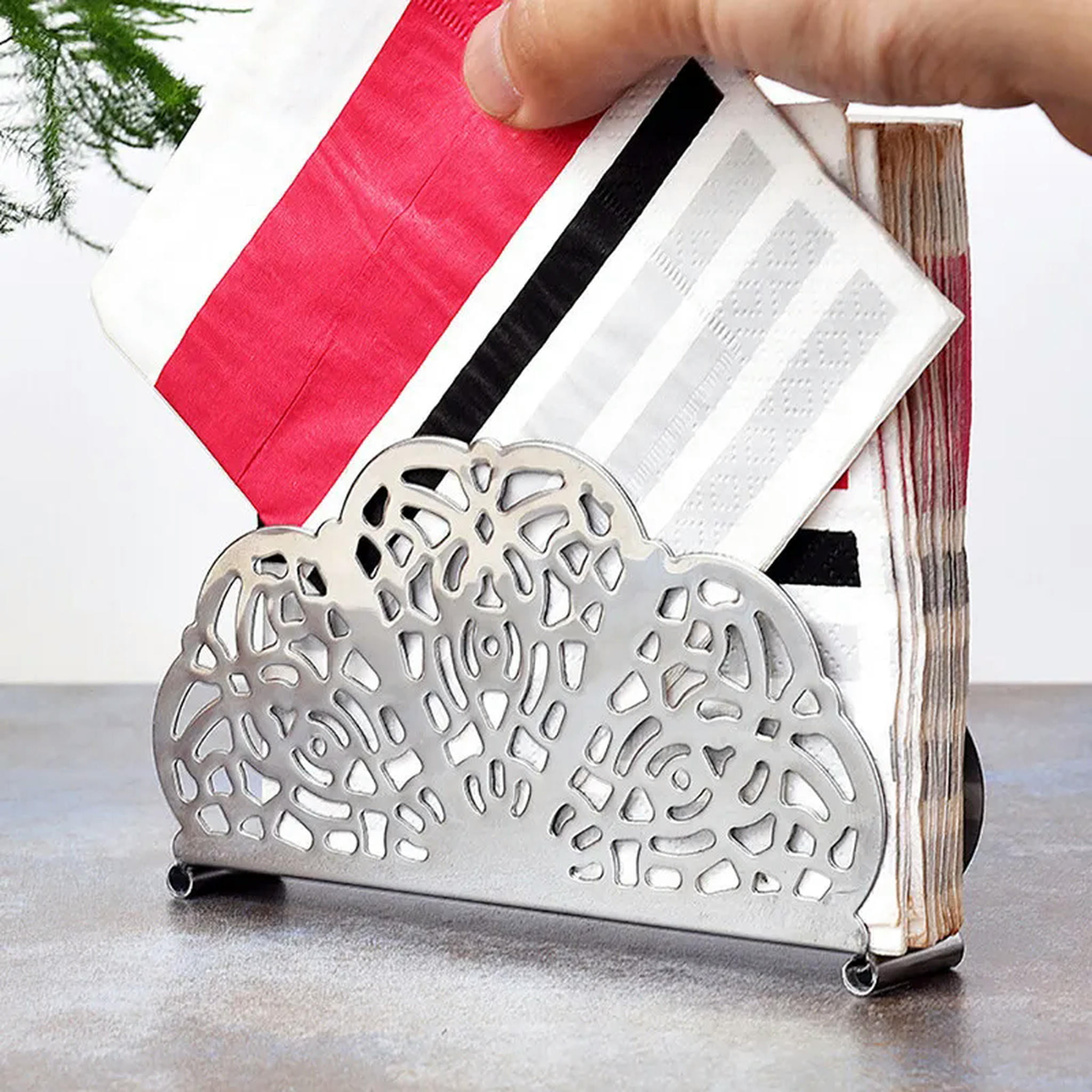 BLOPQ Stainless Steel Napkin Holder Napkin Rack Serviette Holder ...