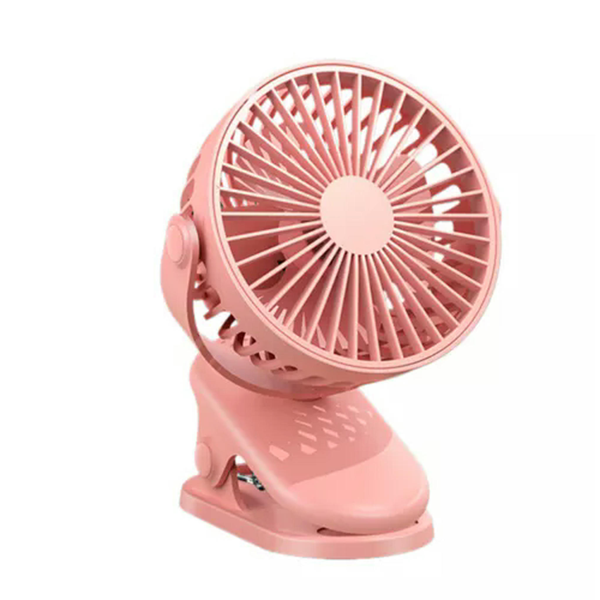 BLOPQ USB Rechargeable Mini Cooling Fan Clip On Desk Table Office ...
