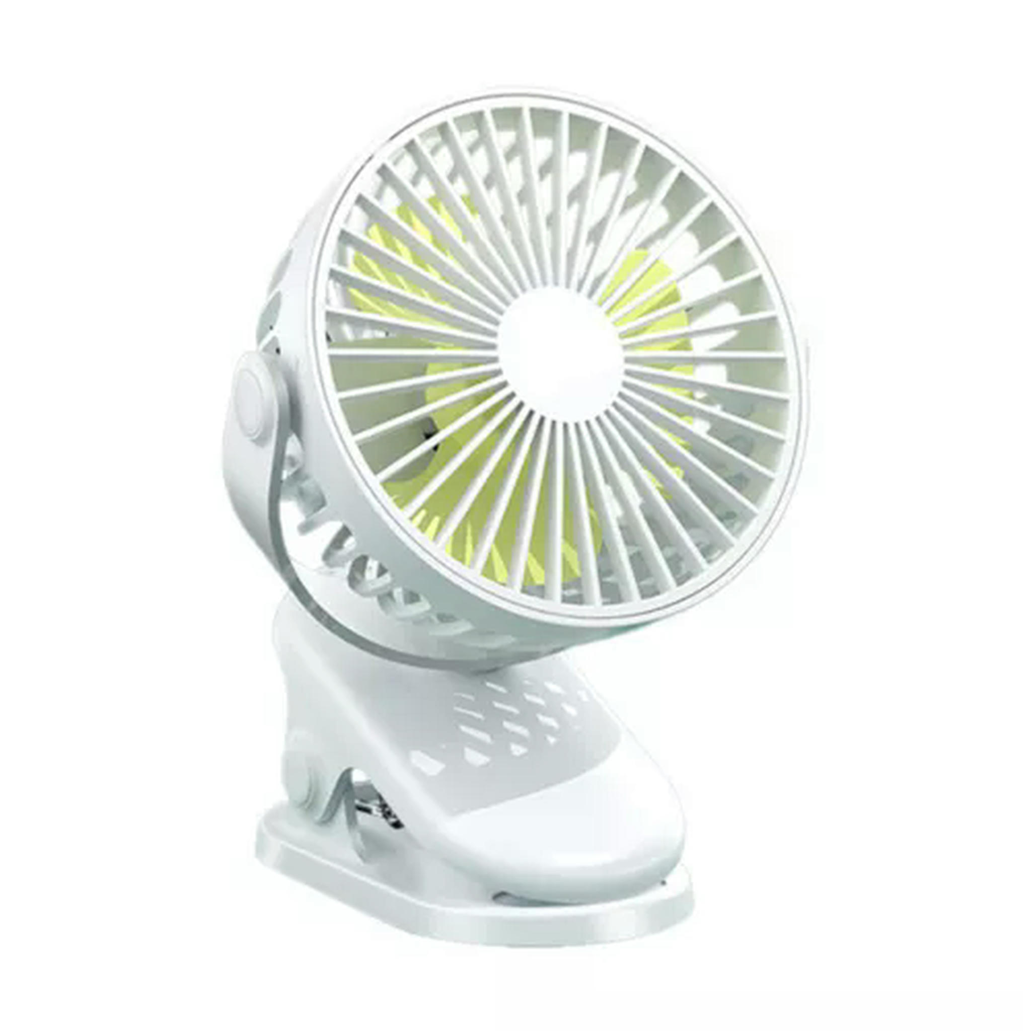 BLOPQ USB Rechargeable Mini Cooling Fan Clip On Desk Table Office ...