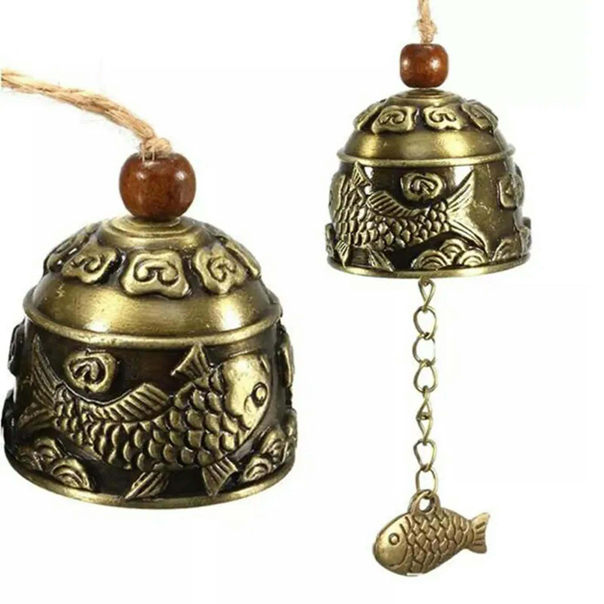 BLOPQ Vintage Carve Wind Chimes Copper windbell Outdoor Hanging Home ...
