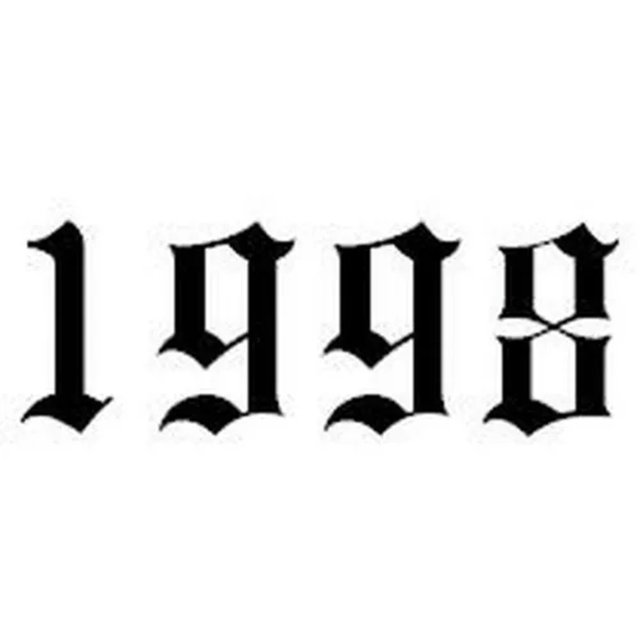 BLOPQ Year Numbers Ring Old Style Number Rings Gold Silver Color Couple ...