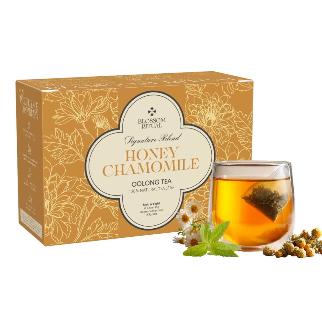 BLOSSOM RITUAL Honey Chamomile DEF29 - Oolong Tea Loose Leaf - Natural ...