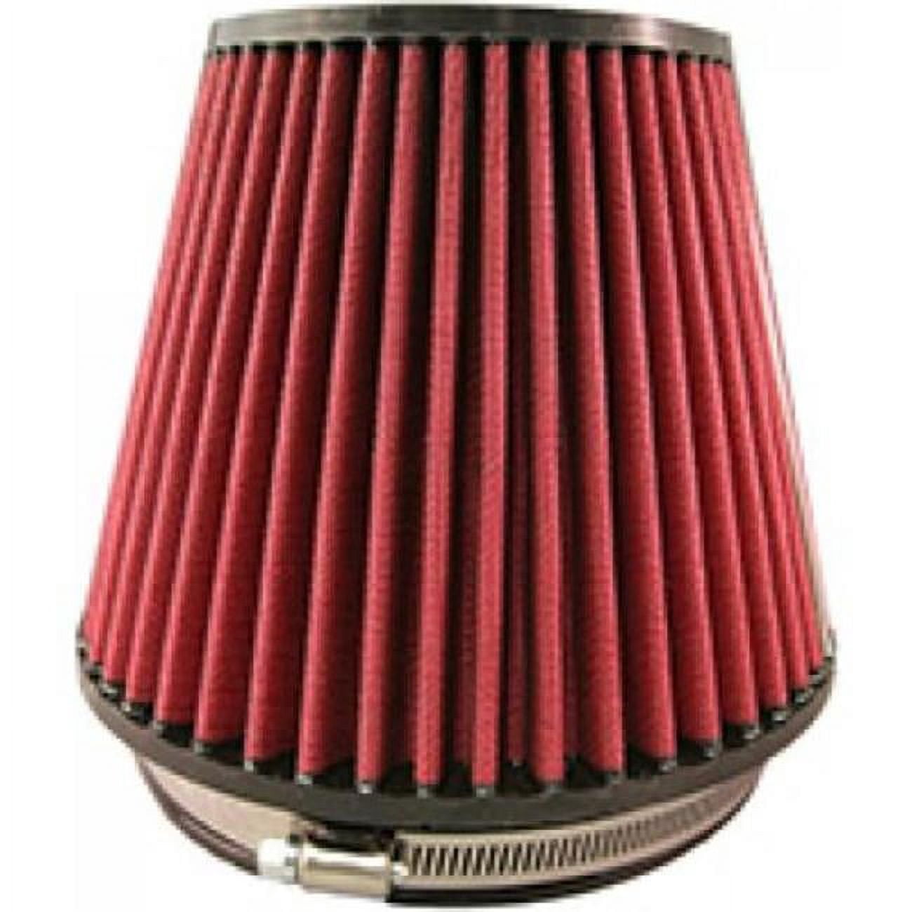 BLOX Racing Filter Kit with 3.5 in. Velocity Stack Red Filter & 3.5 in ...