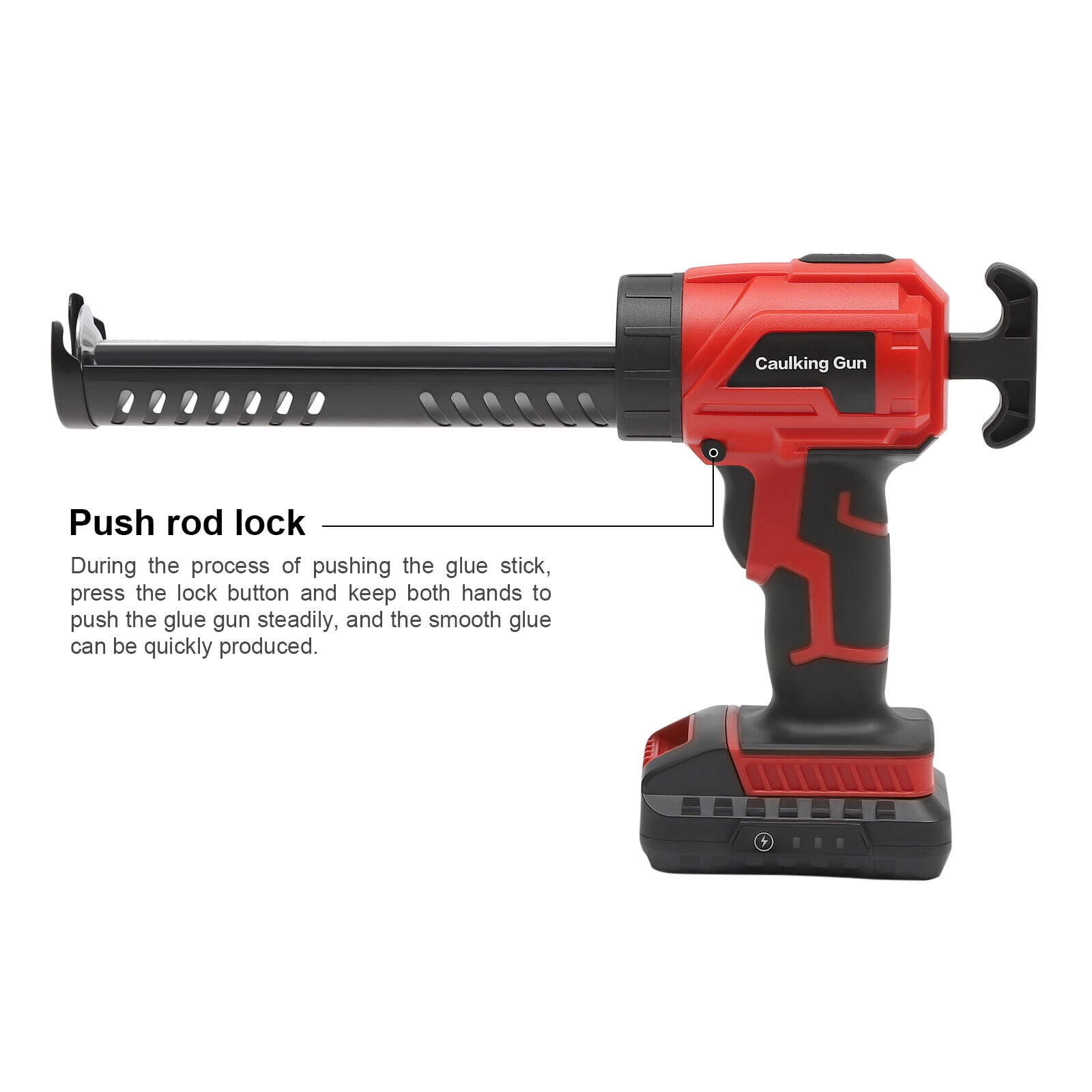 BLS-43 Battery Powered High Power Electric Caulk Gun,20v Max Cordless Caulking Gun with Lithium ...