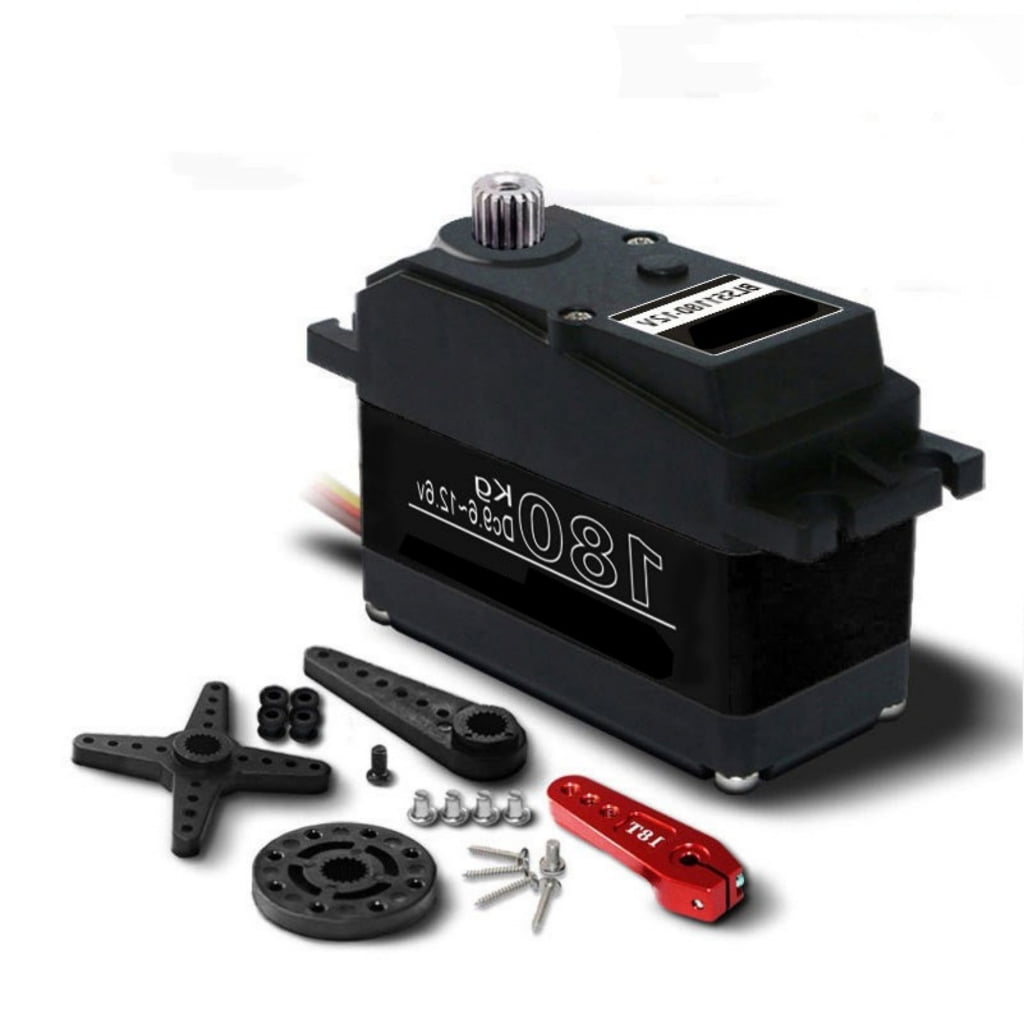 BLS51180 180kg 12V Robot Servo Aluminium Shell Brushless Metal Gear Digital Servo For Remote Car ...