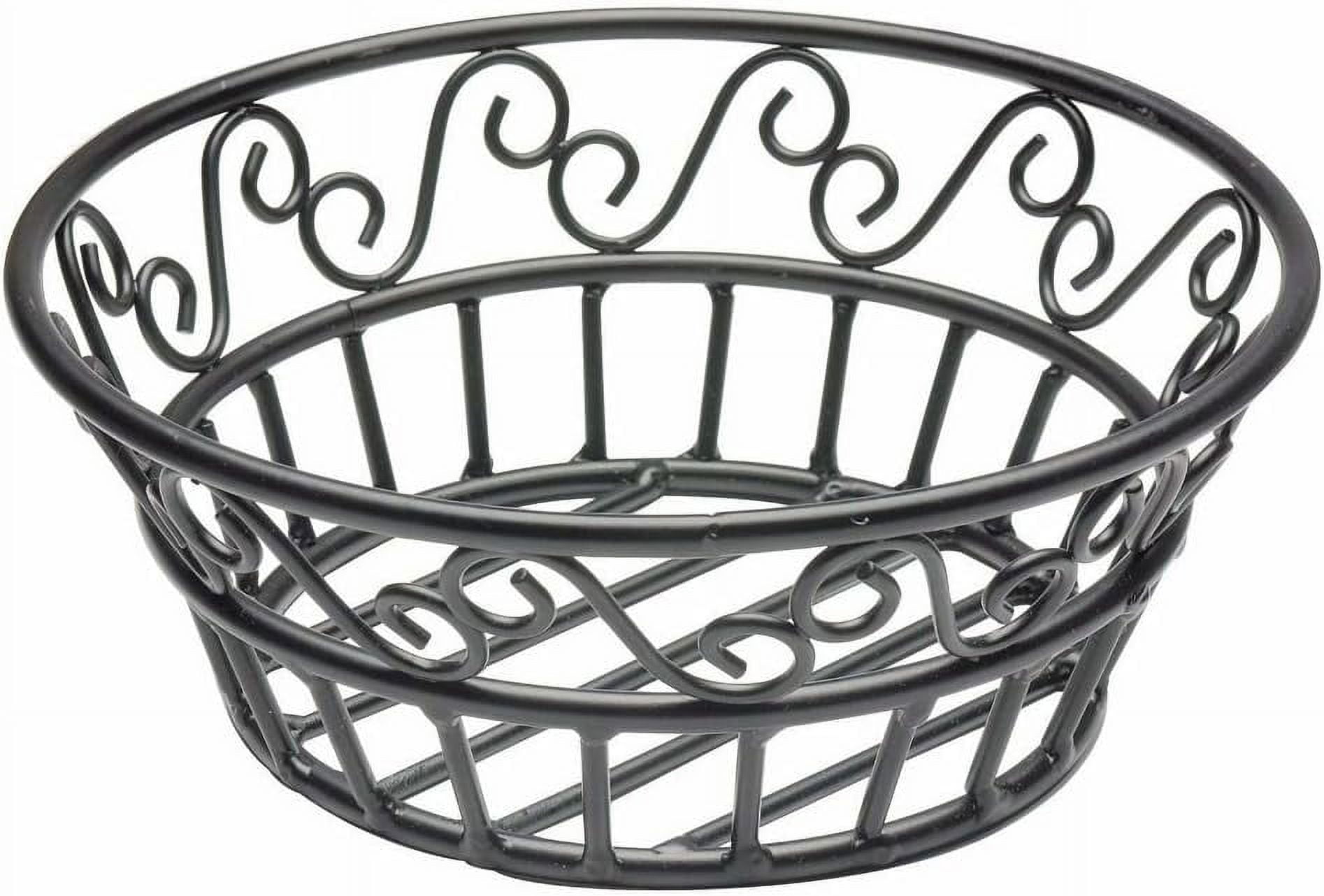 BLSB80 Wrought Iron Scroll Design Round , 8-Inch, Black - Walmart.com
