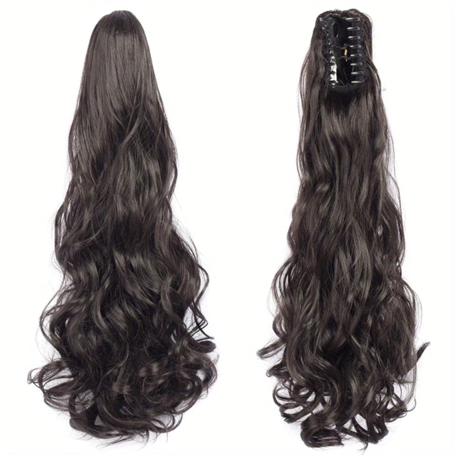 BLSCODE Ponytail Extension Clip in Hair Extensions for Women Long Wavy ...