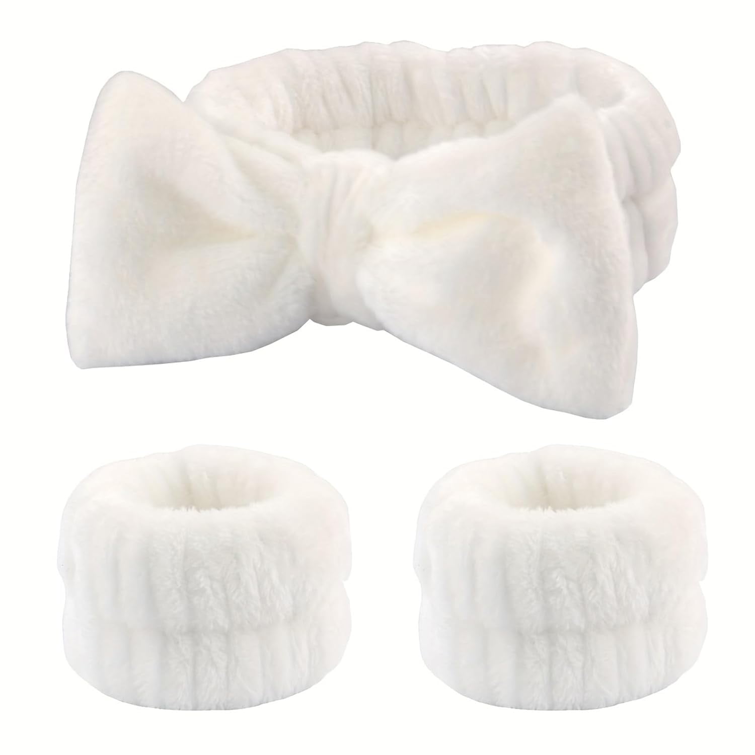 BLSCODE SPA Headband Wristbands Set Makeup Headband Wrist Towels for ...