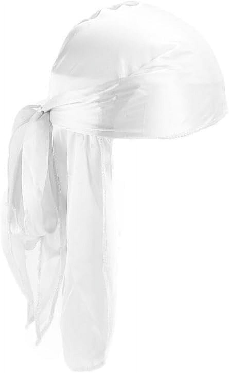 BLSCODE Silky Durag for Men Wave, Premium Satin Deluxe Du-rag with Long ...