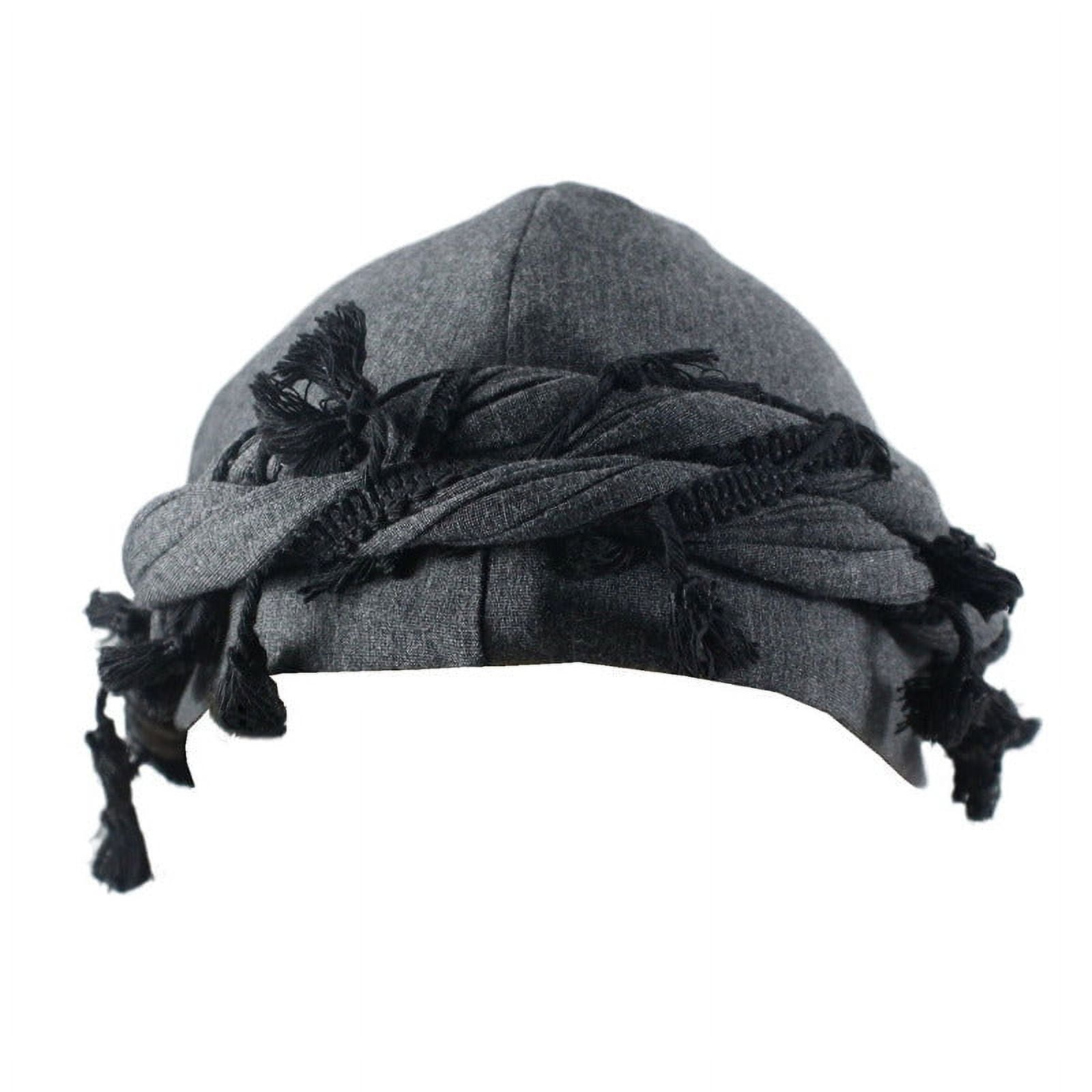 BLSCODE Turban For Men, Vintage Twist Head Wraps Durag With Tassel ...