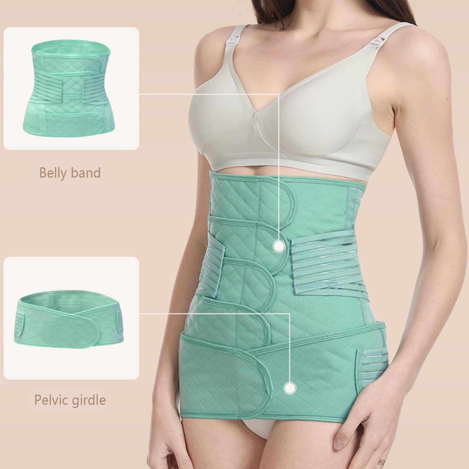 BLTIBY 2 in 1 Postpartum Belly Band Wrap, C-Section Support Belt, Post ...