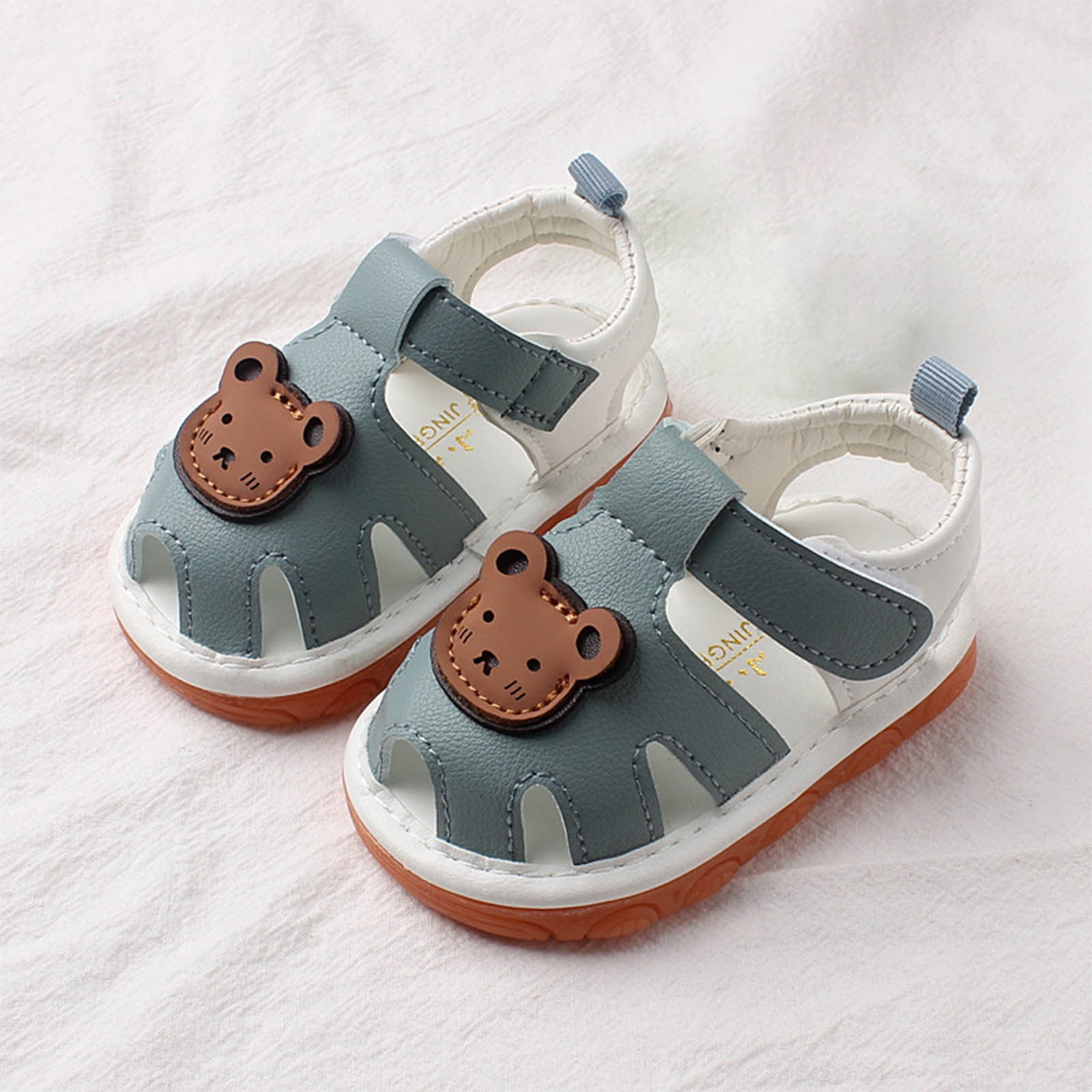 BLTIBY 2025 Baby Boys Girls Squeaky Sandals Non-Slip Soft Rubber Sole ...