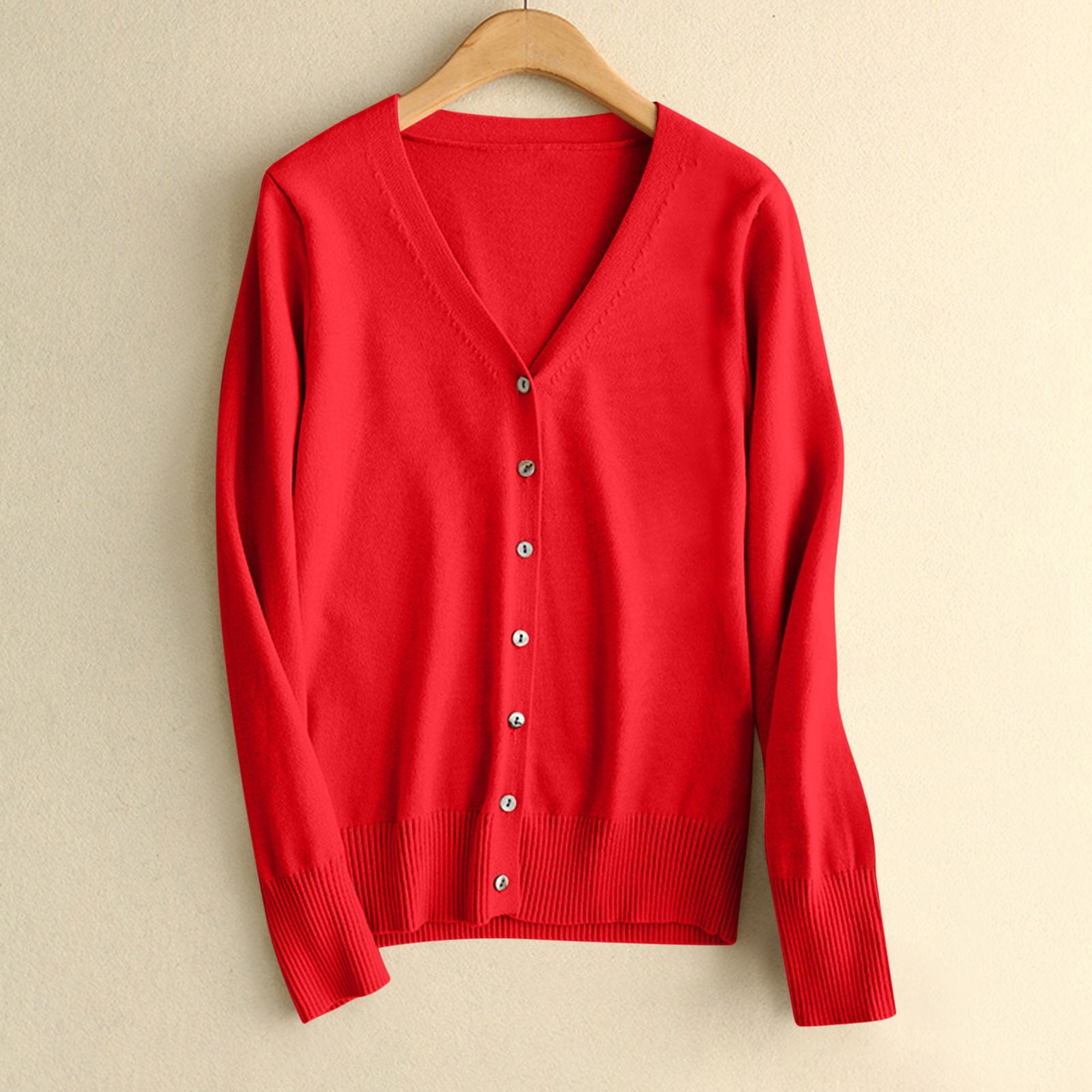 BLTIBY 2025 Cardigan Sweaters for Women Plus Size Open Front Solid ...