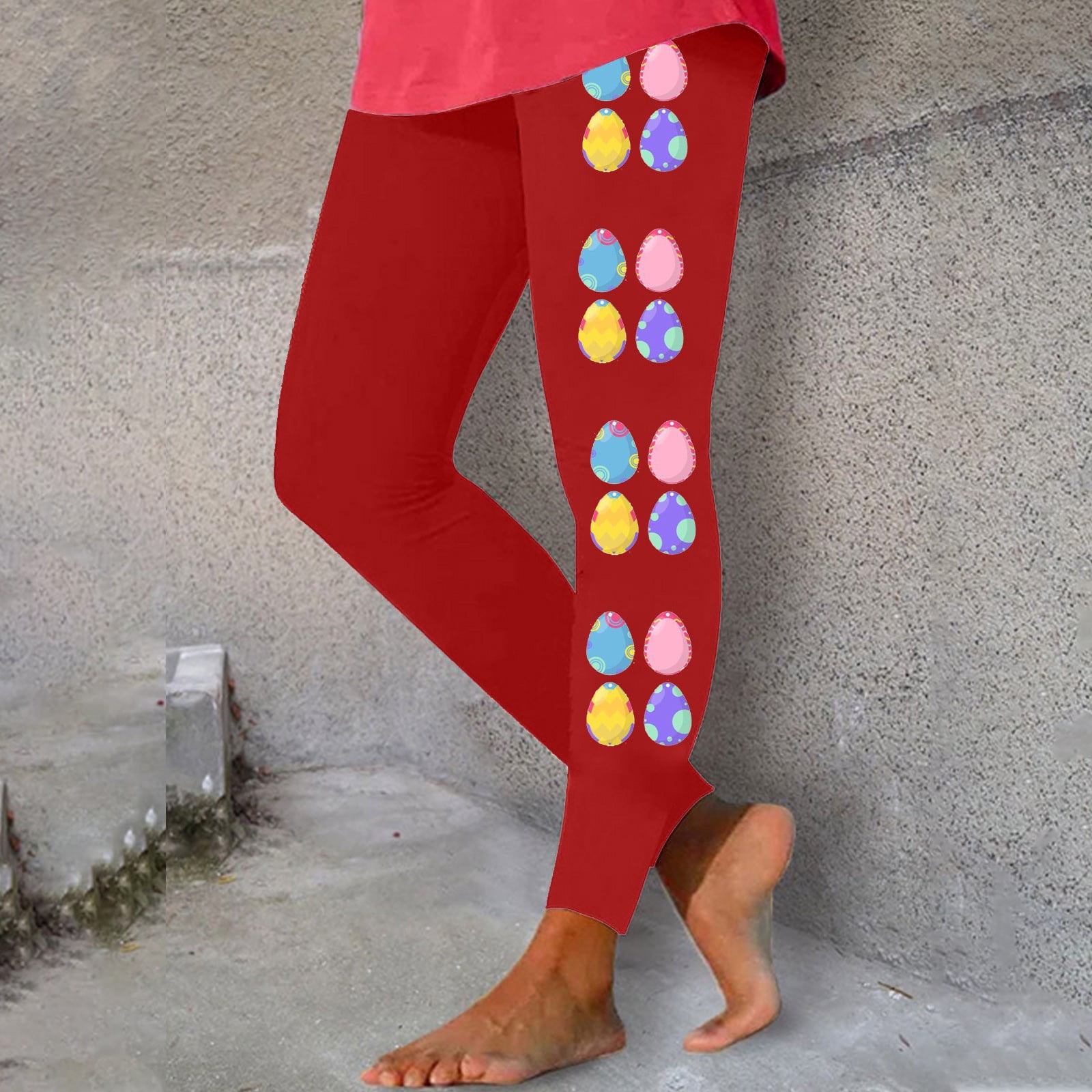 BLTIBY 2025 Easter Leggings for Women Fall Spring High Waist Printed ...