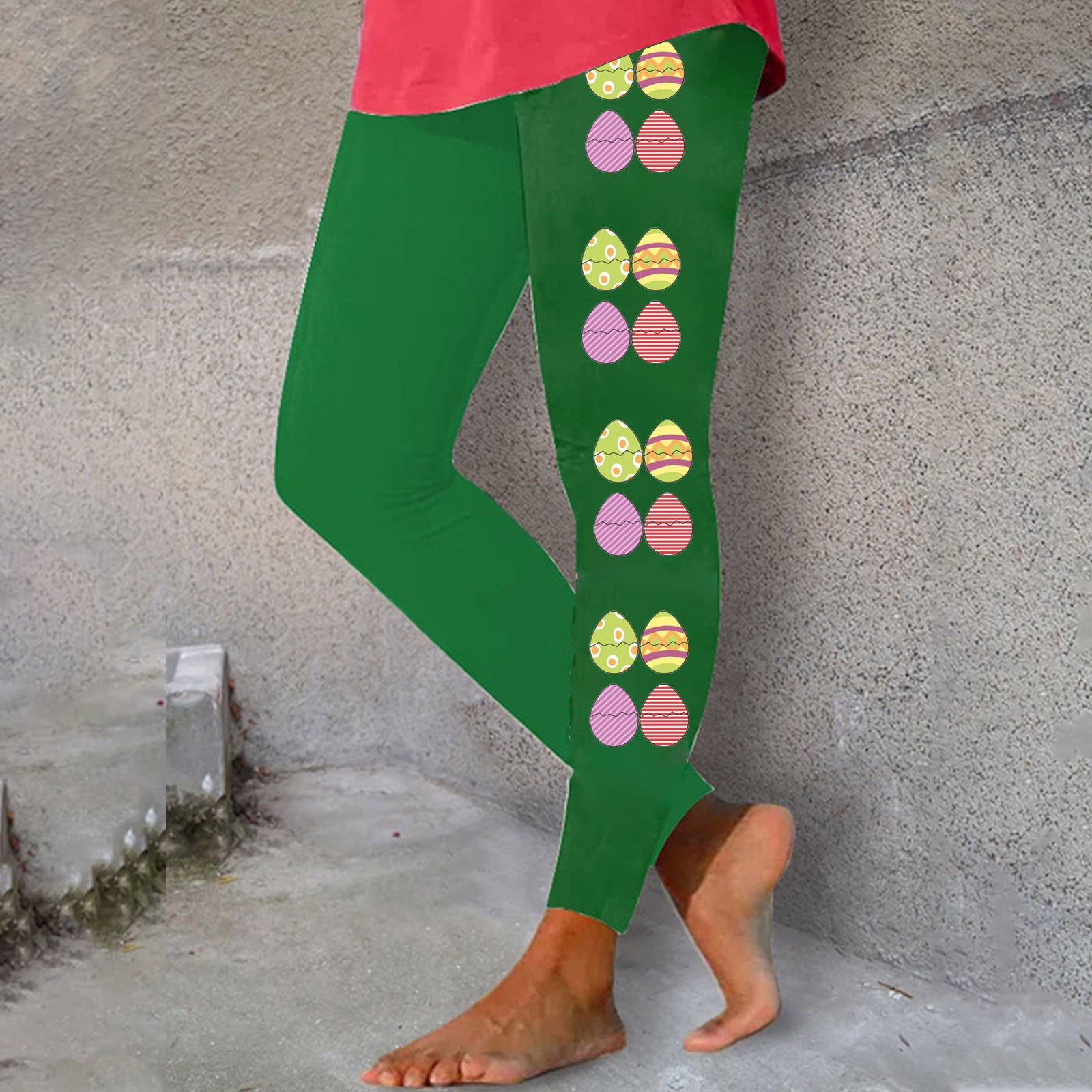 BLTIBY 2025 Easter Leggings for Women Fall Spring High Waist Printed ...