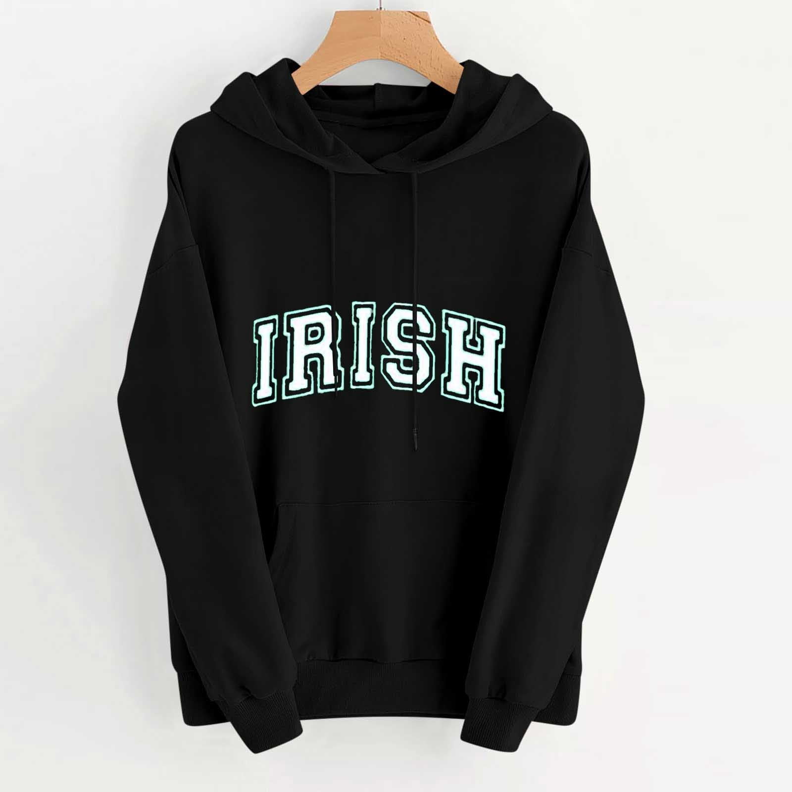 BLTIBY 2025 St Patricks Day Sweatshirt Hoodies for Women Spring Fall ...