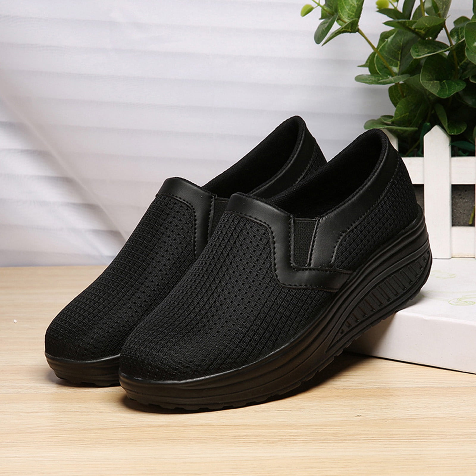 Bltiby 2025 Womens Running Shoes Slip On Walking Tennis Sneakers