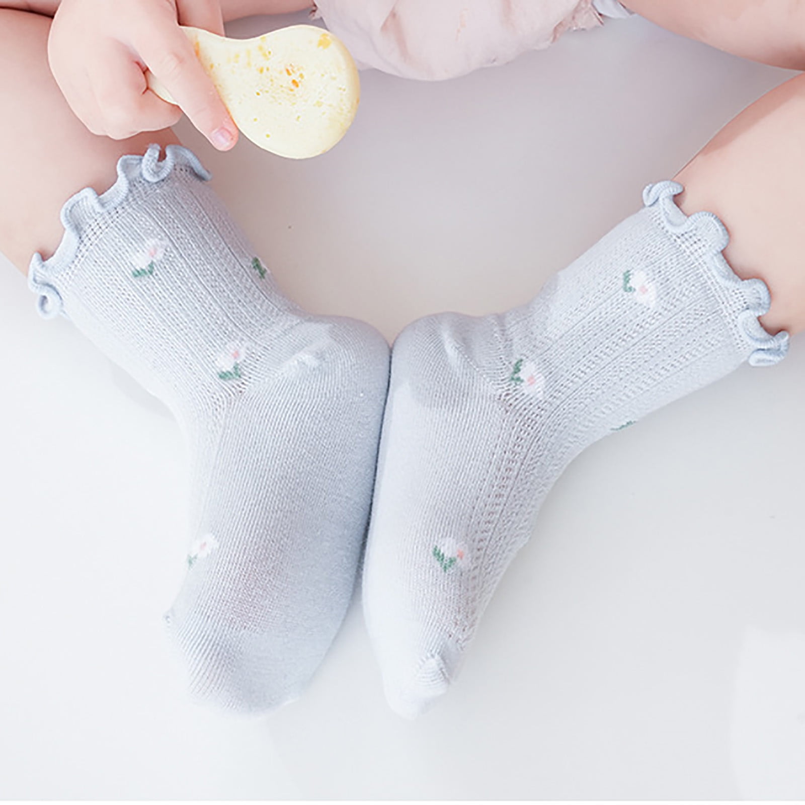 BLTIBY Baby Toddler Girls Boys Ruffle Sock Newborn Infant Child Mid ...