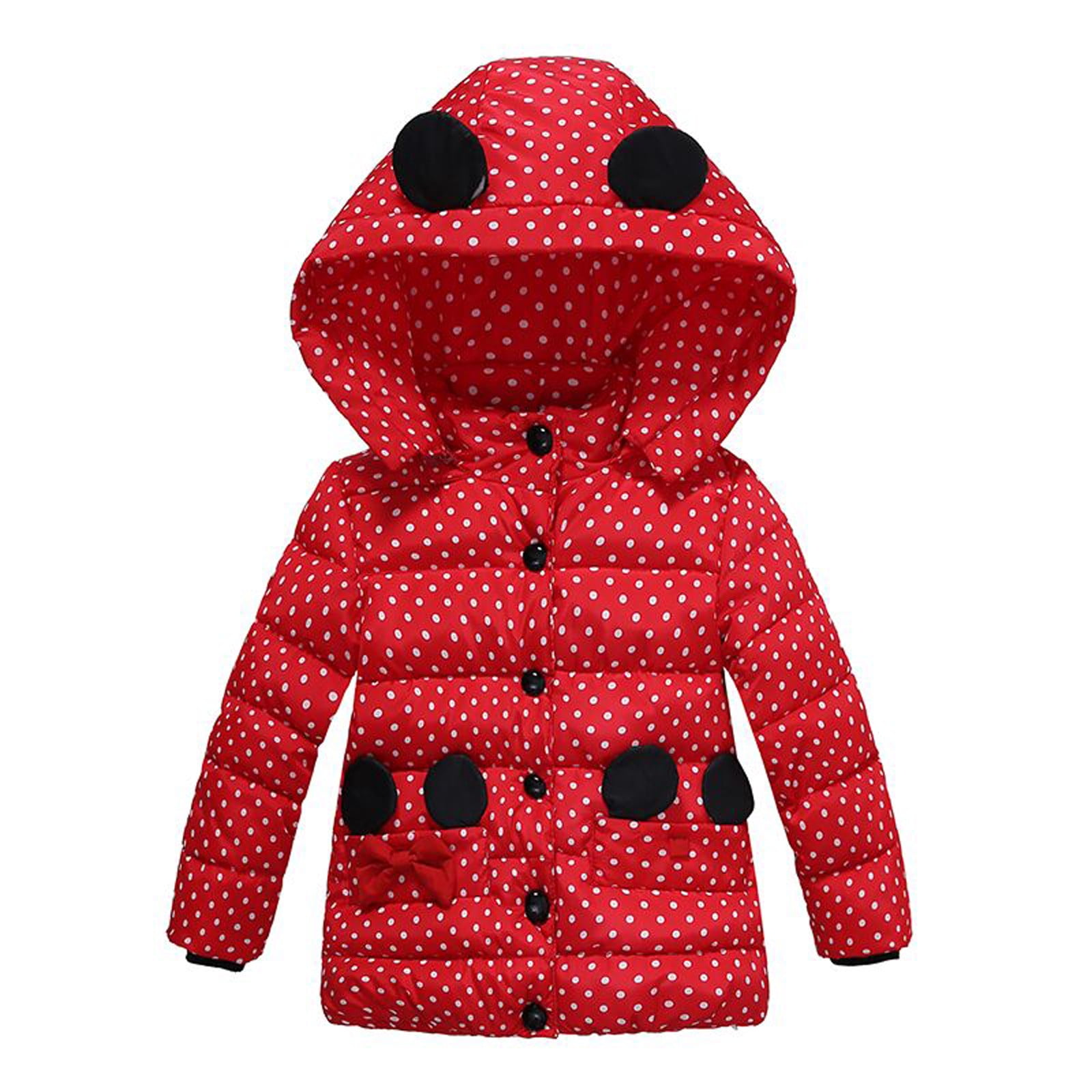 BLTIBY Baby Toddler Girls Winter Coat Warm Padded Thick Clothes Kids ...