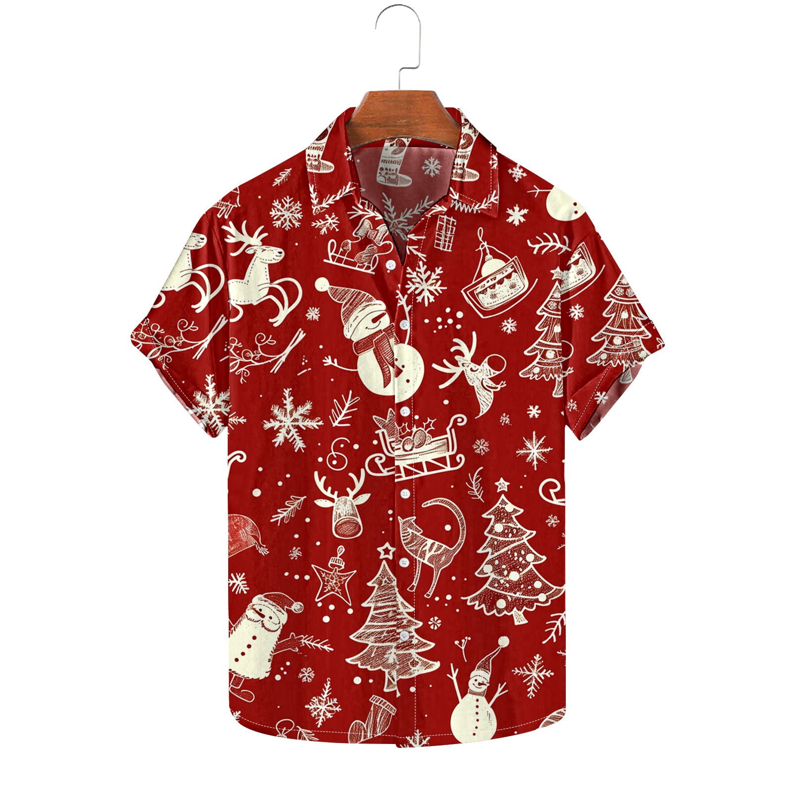 Mens Holiday Button Down Shirts