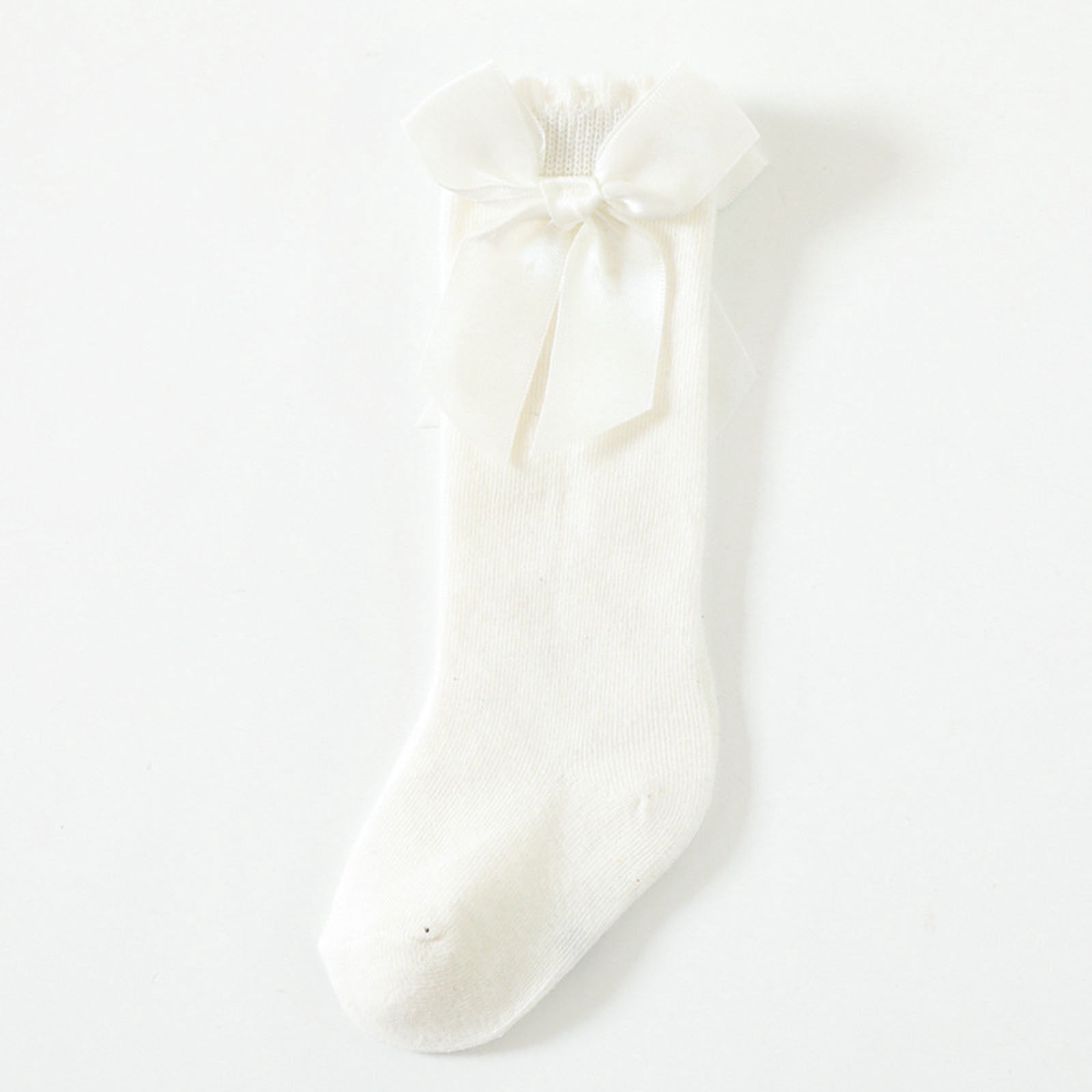 BLTIBY Cotton Baby Girl Boy Ruffle Sock Breathable Toddler Big Bow Knee ...