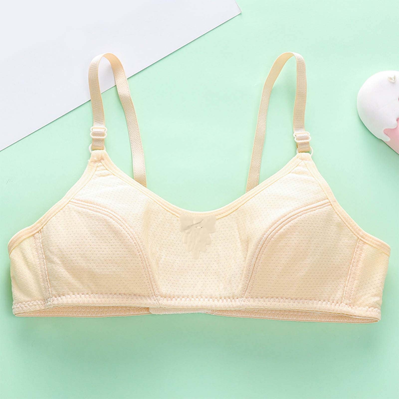 BLTIBY Cotton Training Bra for Girls Sports Seamless Adjustable Bra ...