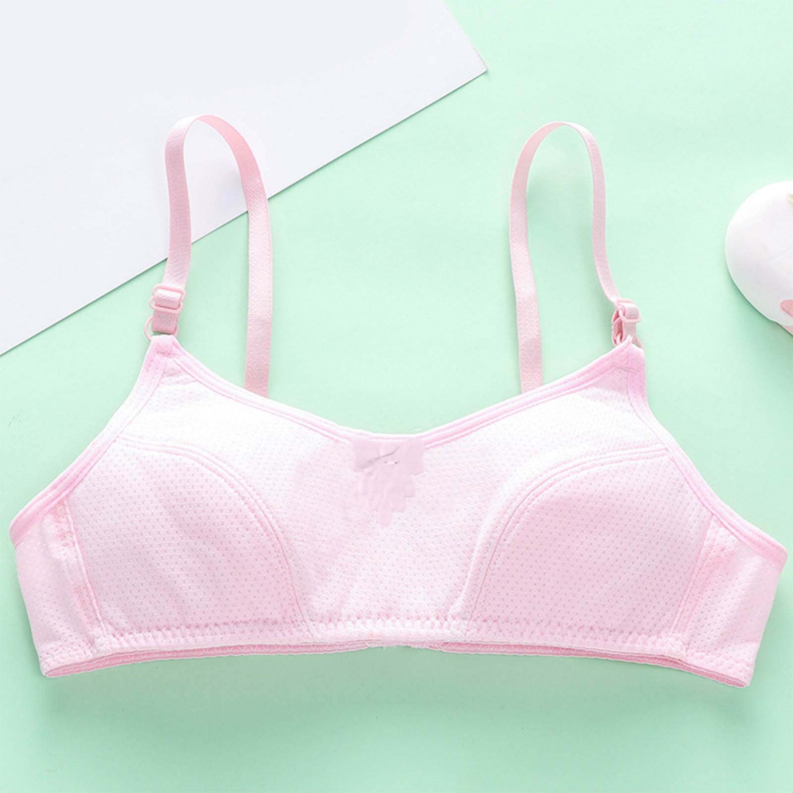 BLTIBY Cotton Training Bra for Girls Sports Seamless Adjustable Bra ...