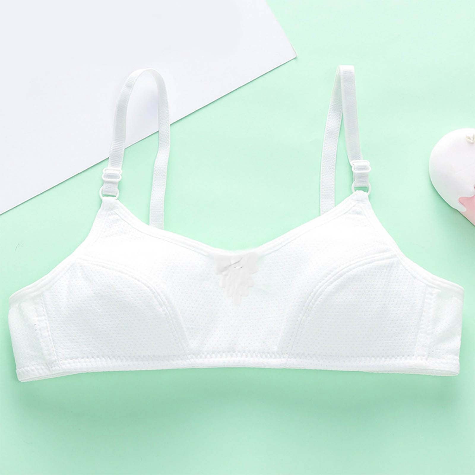 BLTIBY Cotton Training Bra for Girls Sports Seamless Adjustable Bra ...