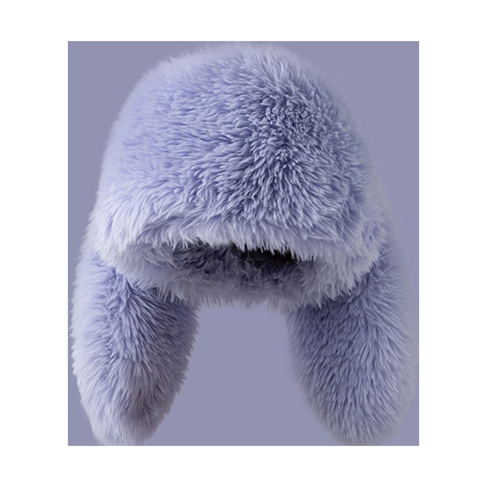 BLTIBY Cute Faux Fur Bunny Beanie Hat Long Ears for Women Funny Warm ...