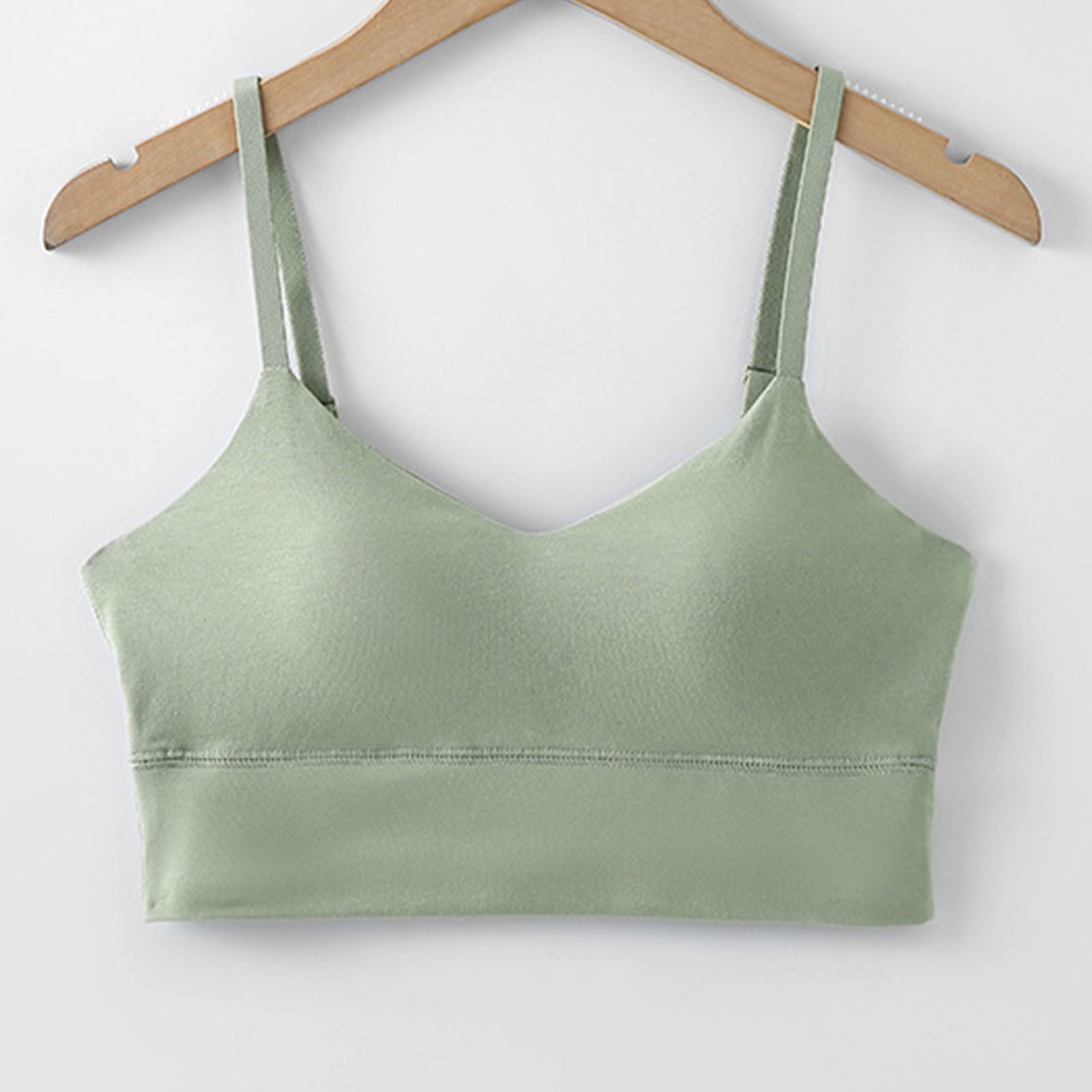 BLTIBY Everyday Bras for Women Solid Color Wireless Adjustable Bra No ...