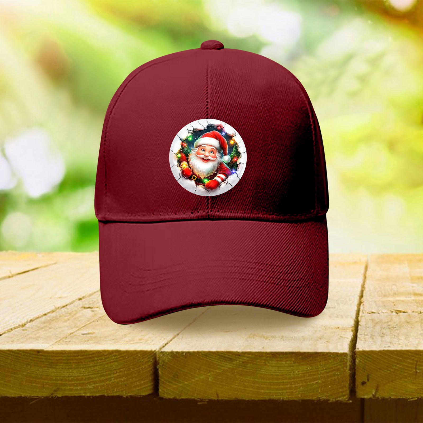 BLTIBY Funny Baseball Cap Santa Christmas Xmas Hat for Women Men Low ...