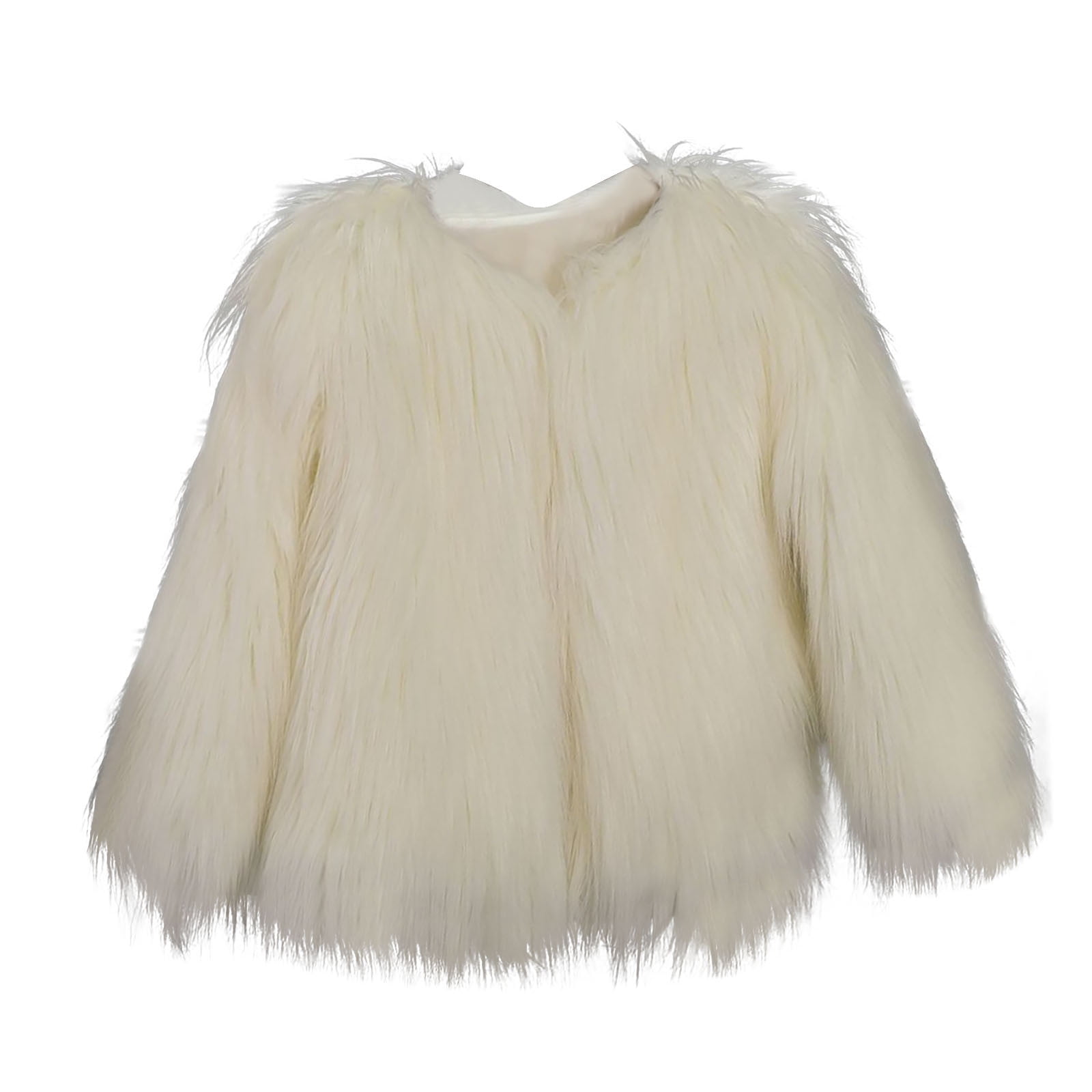 BLTIBY Fur Coat for Women,Faux Furry Cropped Fluffy Jacket Winter Fall ...