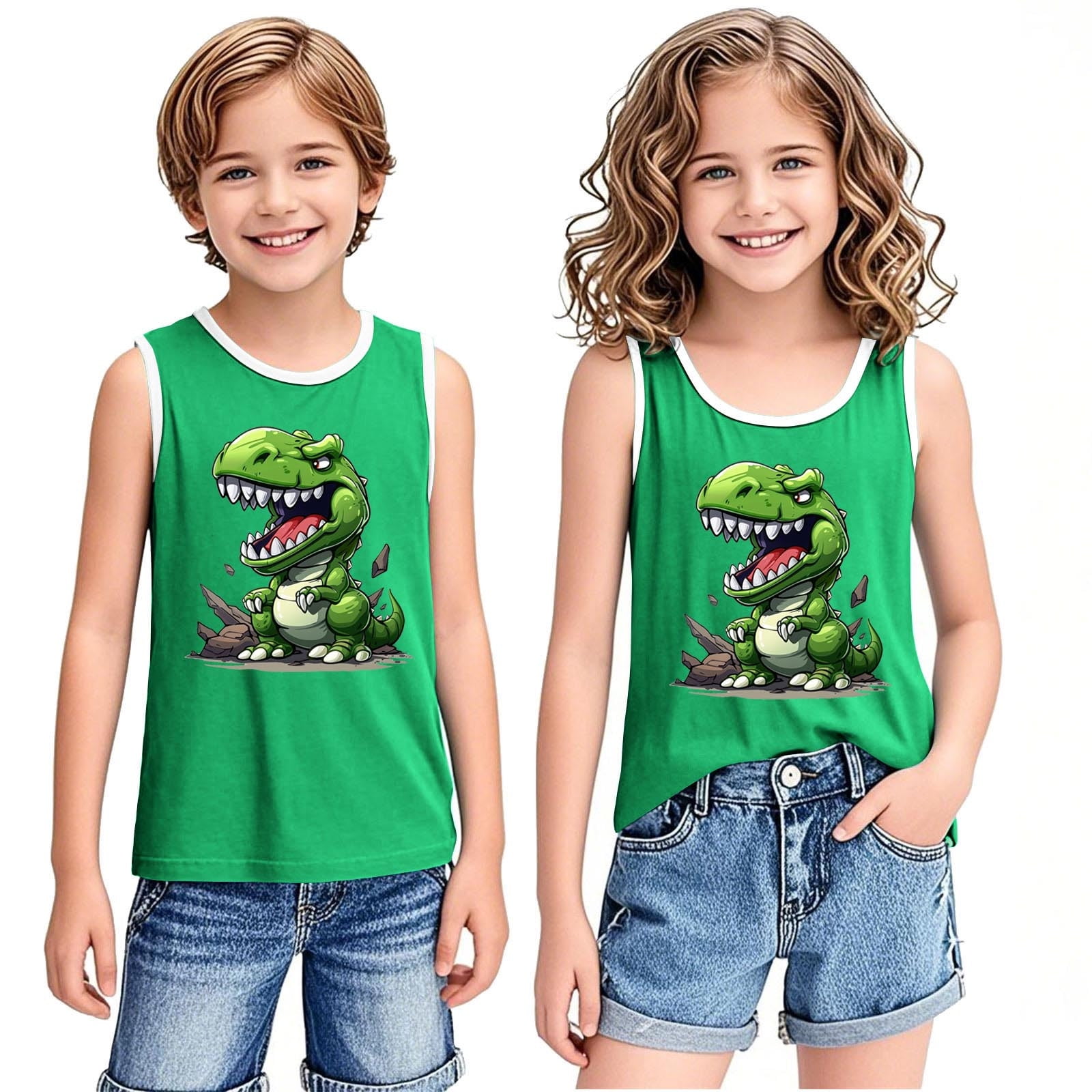 BLTIBY Girls Boys Tank Top Summer Sleeveless Funny T Shirt for Teen ...