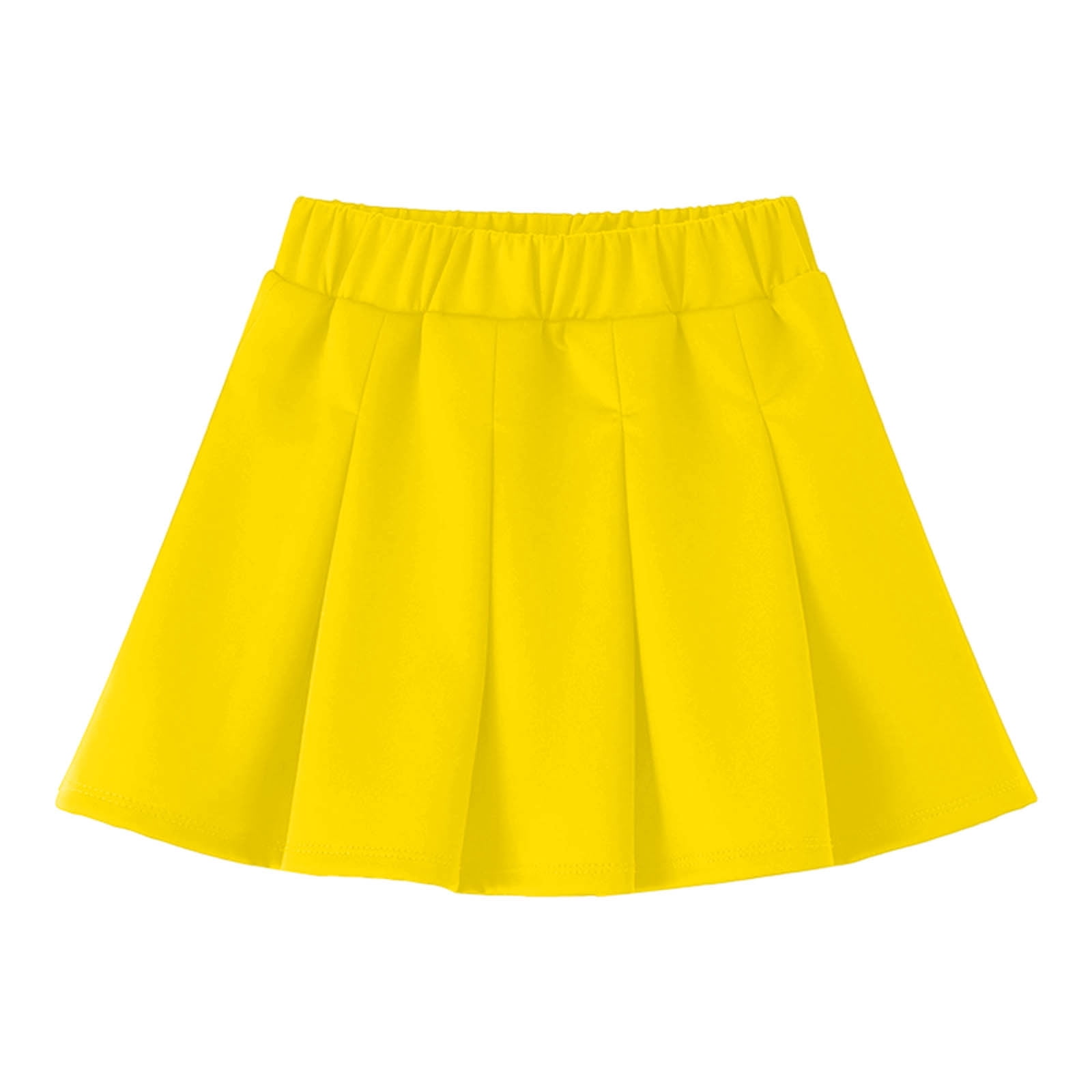 BLTIBY Girls Mini School Uniform Pleated Skater High Waist Solid Color ...