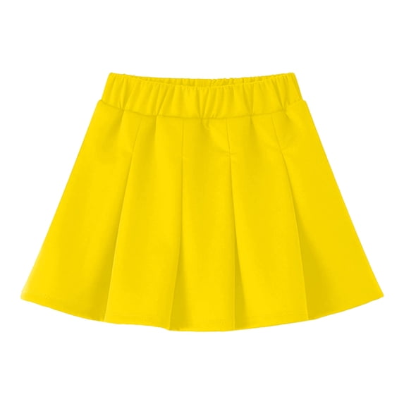 BLTIBY Girls Mini School Uniform Pleated Skater High Waist Solid Color ...