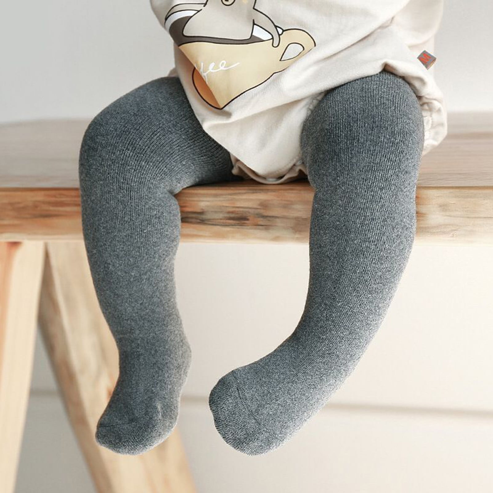 BLTIBY Girls Toddler Baby Leggings Basic Ribbed Tights Kids Little ...