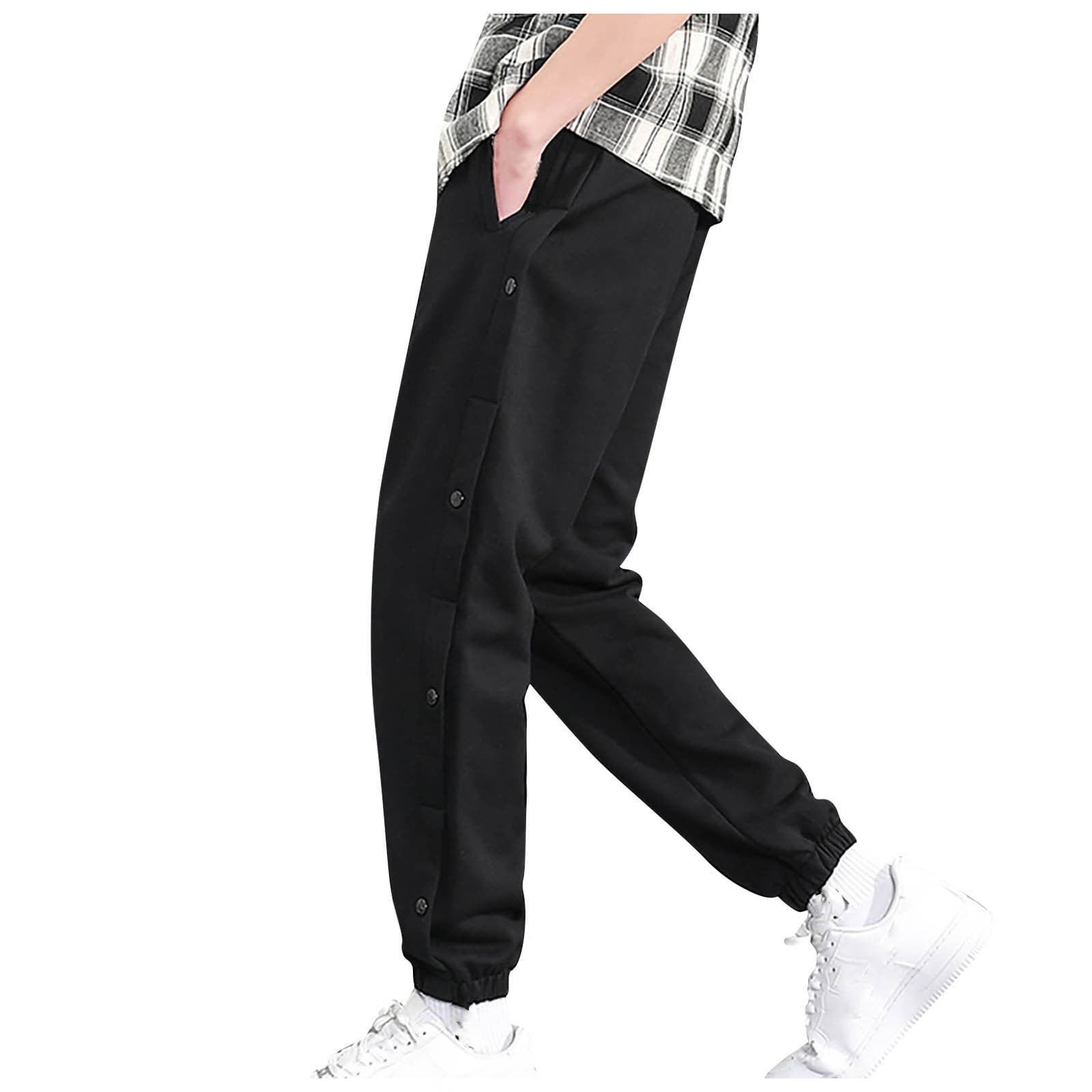 BLTIBY Men's Sports Calf Pants Gym Joggers Spring Summer Pants Elastic ...