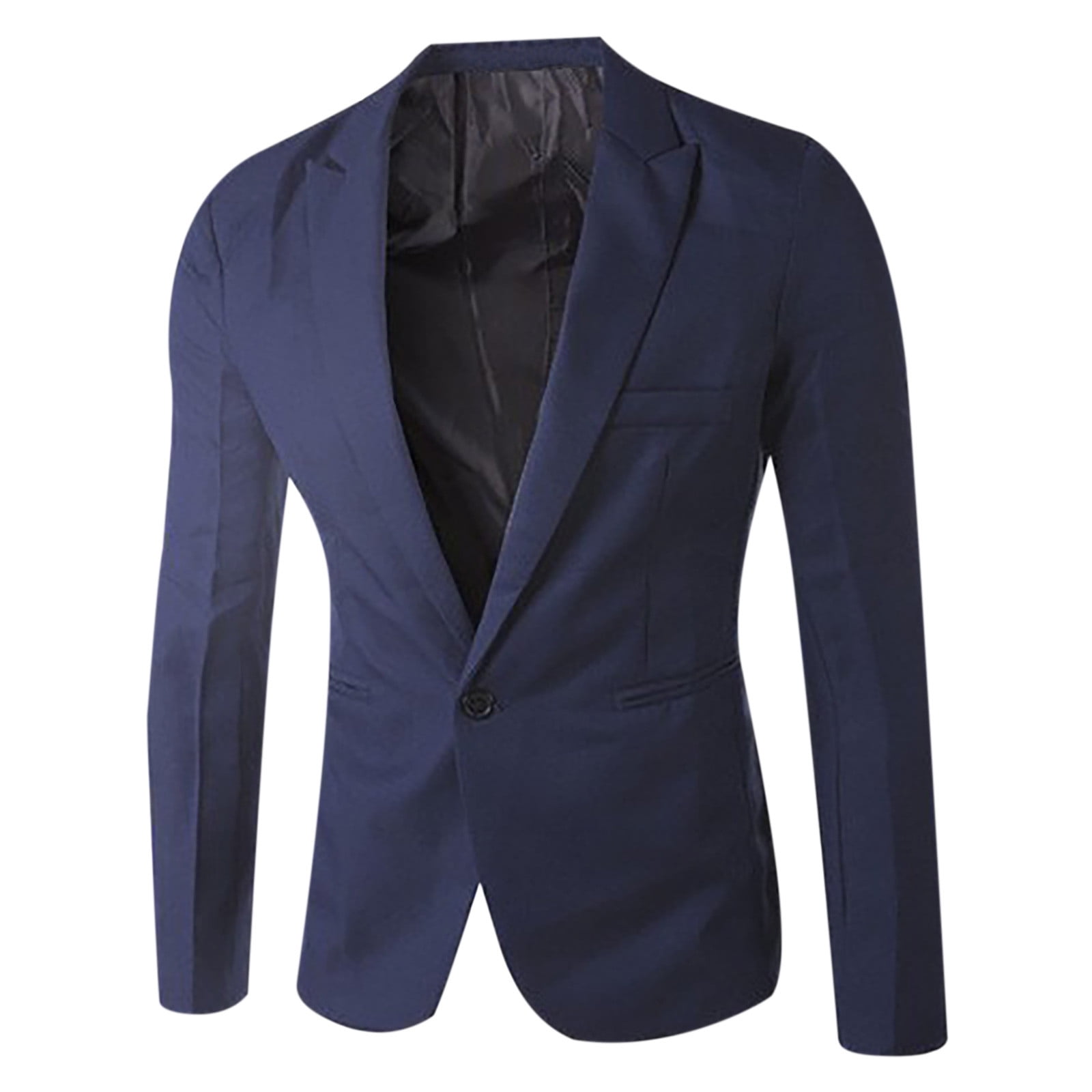 BLTIBY Mens Casual Blazer Sport Coats Dress Solid Color One Button ...