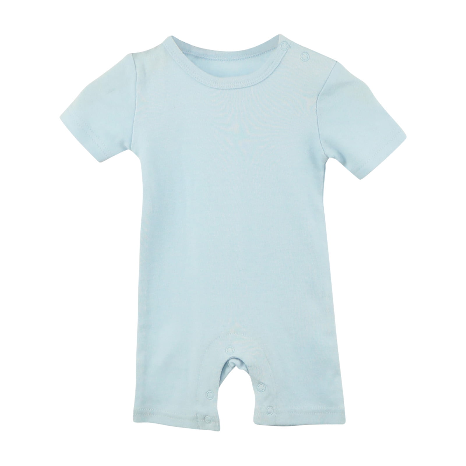 BLTIBY Newborn Baby Girls Boys Romper Summer Short Sleeve Round Neck ...