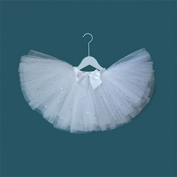 BLTIBY Sparkle Tutu Skirts for Toddler Girls Tulle Ballet Dance Skirt ...