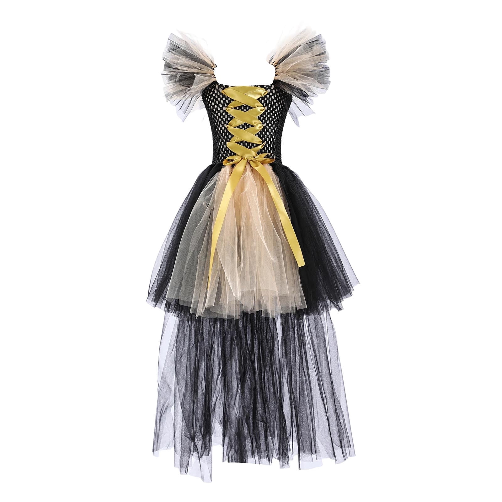 BLTIBY Toddler Kids Sleeveless Witch Cosplay Dresses for Girls Tulle ...