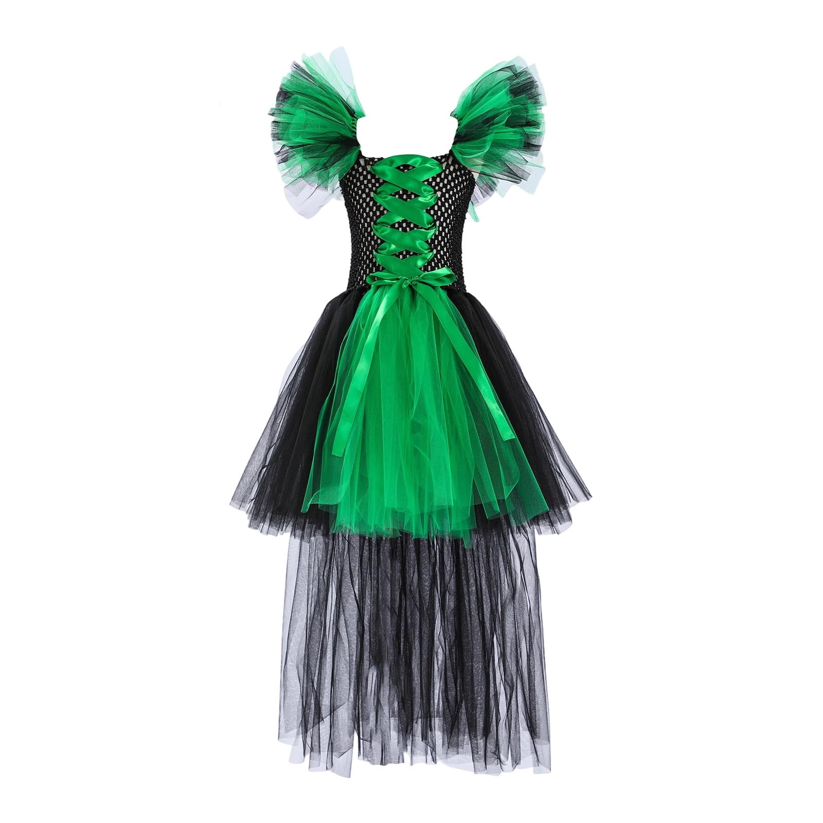 BLTIBY Toddler Kids Sleeveless Witch Cosplay Dresses for Girls Tulle ...
