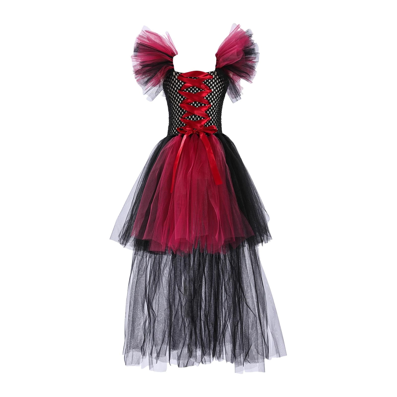 BLTIBY Toddler Kids Sleeveless Witch Cosplay Dresses for Girls Tulle ...