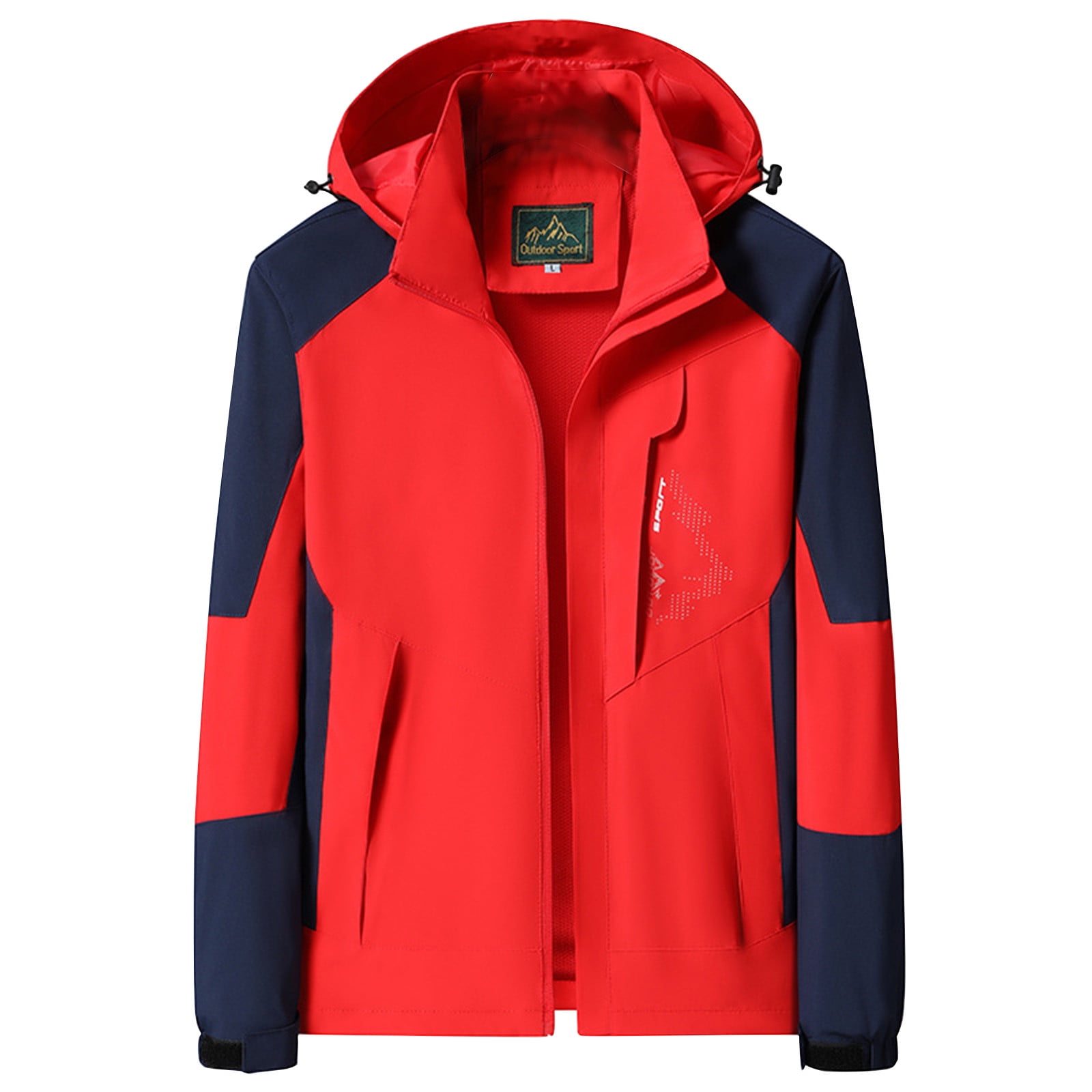 BLTIBY Waterproof Rain Jacket for Women Fall Winter Solid Color ...