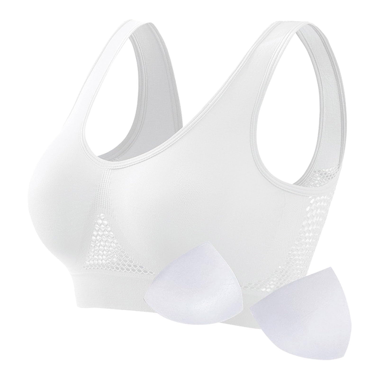 BLTIBY Women Sports Bra Seamless Wireless Solid Color Yoga Workout Bra ...