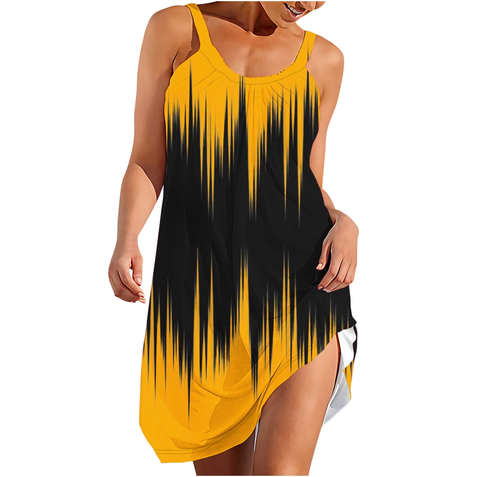 BLTIBY Women Summer Sleeveless Tank Crew Neck Dress Women's 2024 Summer ...