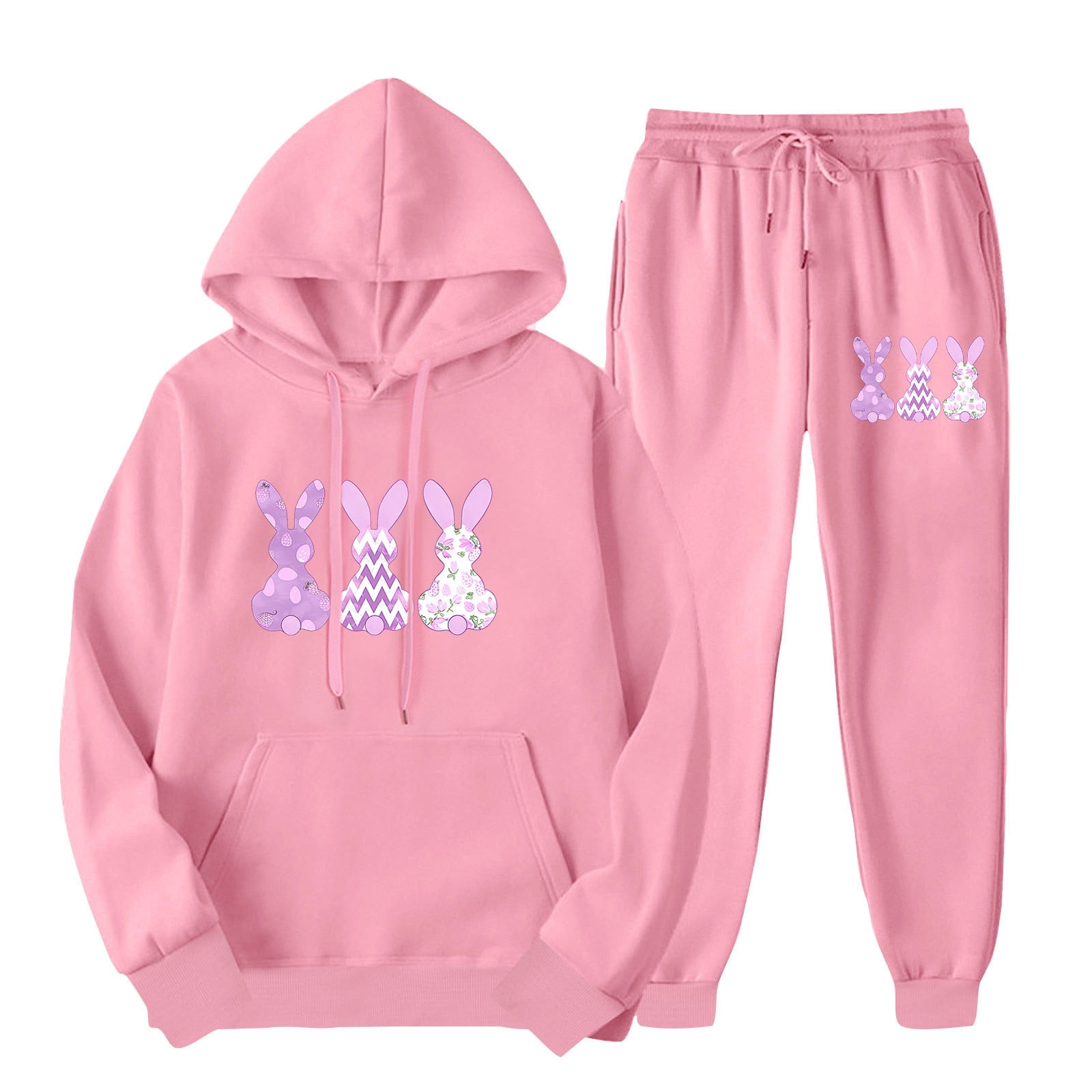 BLTIBY Women's 2 Piece Tracksuit Sweatsuits Sets Hoodie Sweatshirts ...
