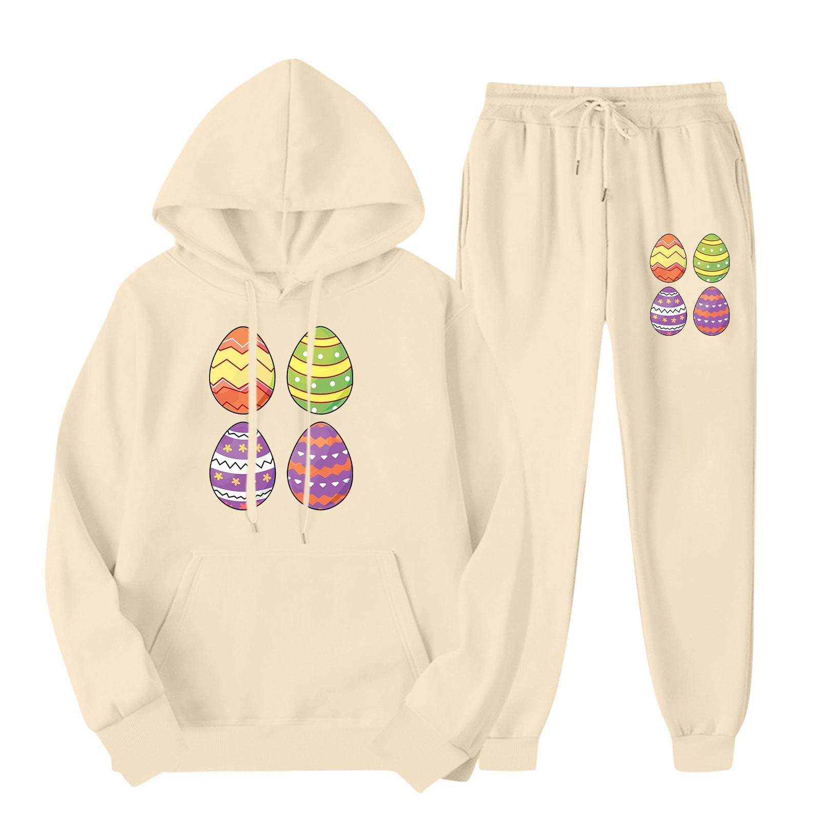 BLTIBY Women's 2 Piece Tracksuit Sweatsuits Sets Long Sleeve Hoodie ...