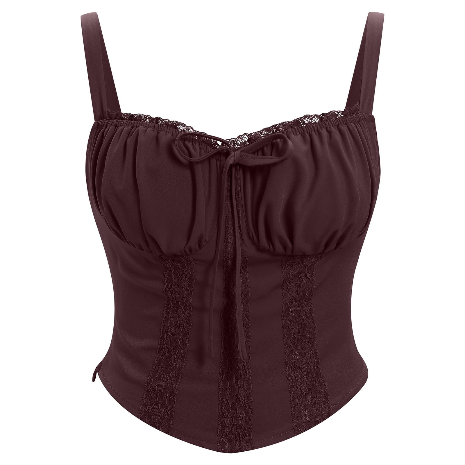 BLTIBY Women's Shapewear Tank Top Shaping Camisole V Neck Lace Tops ...