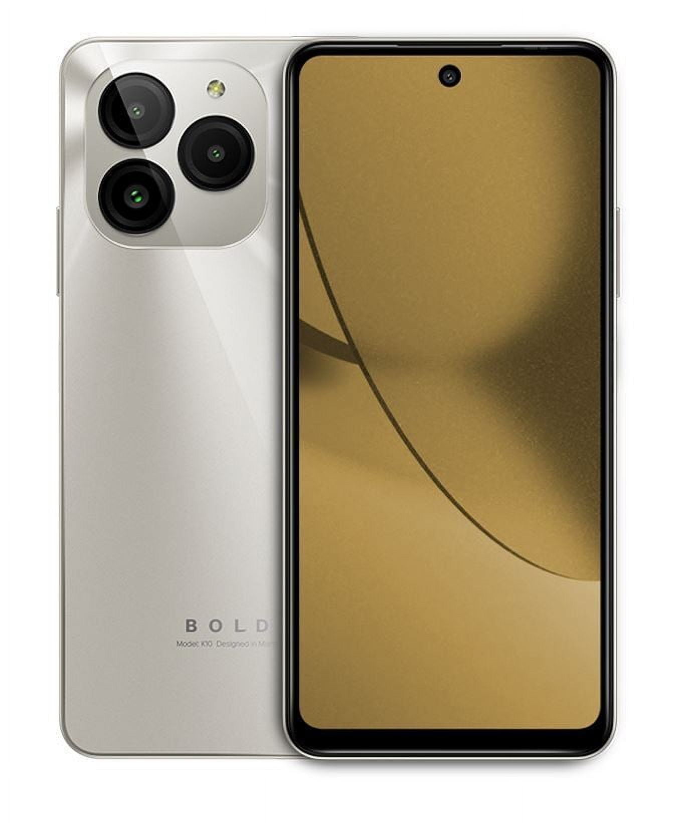 BLU Bold K10 | 2024 | GSM Unlocked | 6.6” HD+ | 128/4GB | Android Smartphone (Gold) - Walmart.com